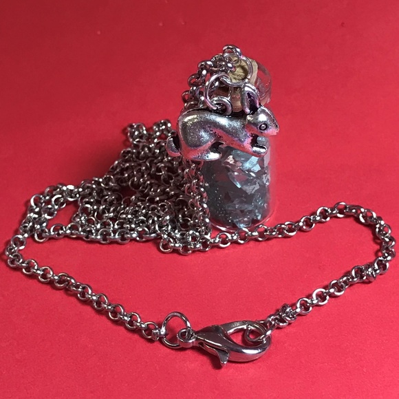 Handmade | Jewelry | Rabbit Wish Glass Bottle Cork Stopper Necklace ...